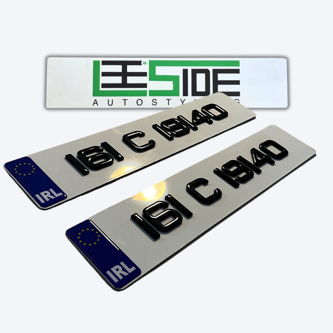 4D Acrylic Number Plate - Black – Leeside Autostyling Cork 🇮🇪
